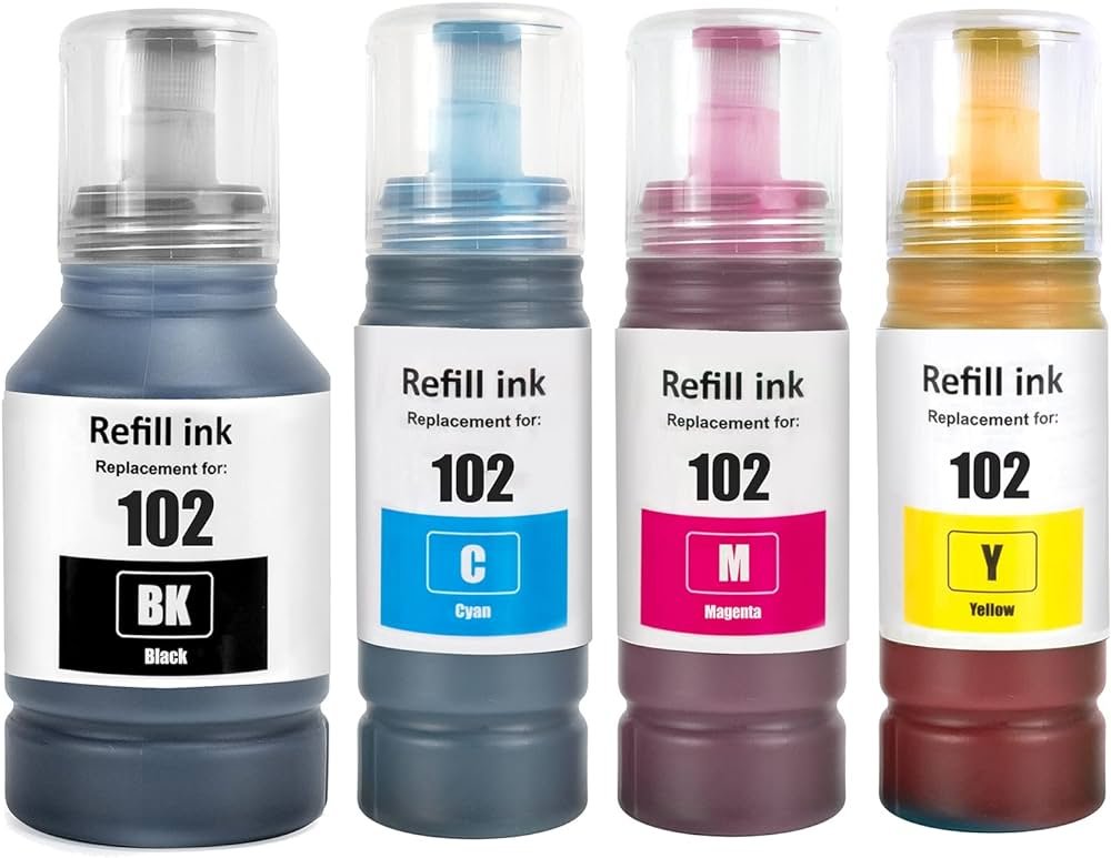 Epson 102 BK/C/M/Y Blækrefill til EcoTank | Køb billigt her